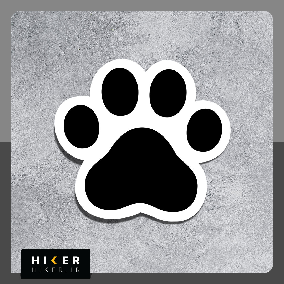 استیکر ۰۶۷۱ (نماد پنجه حیوانات خانگی) - هایکر