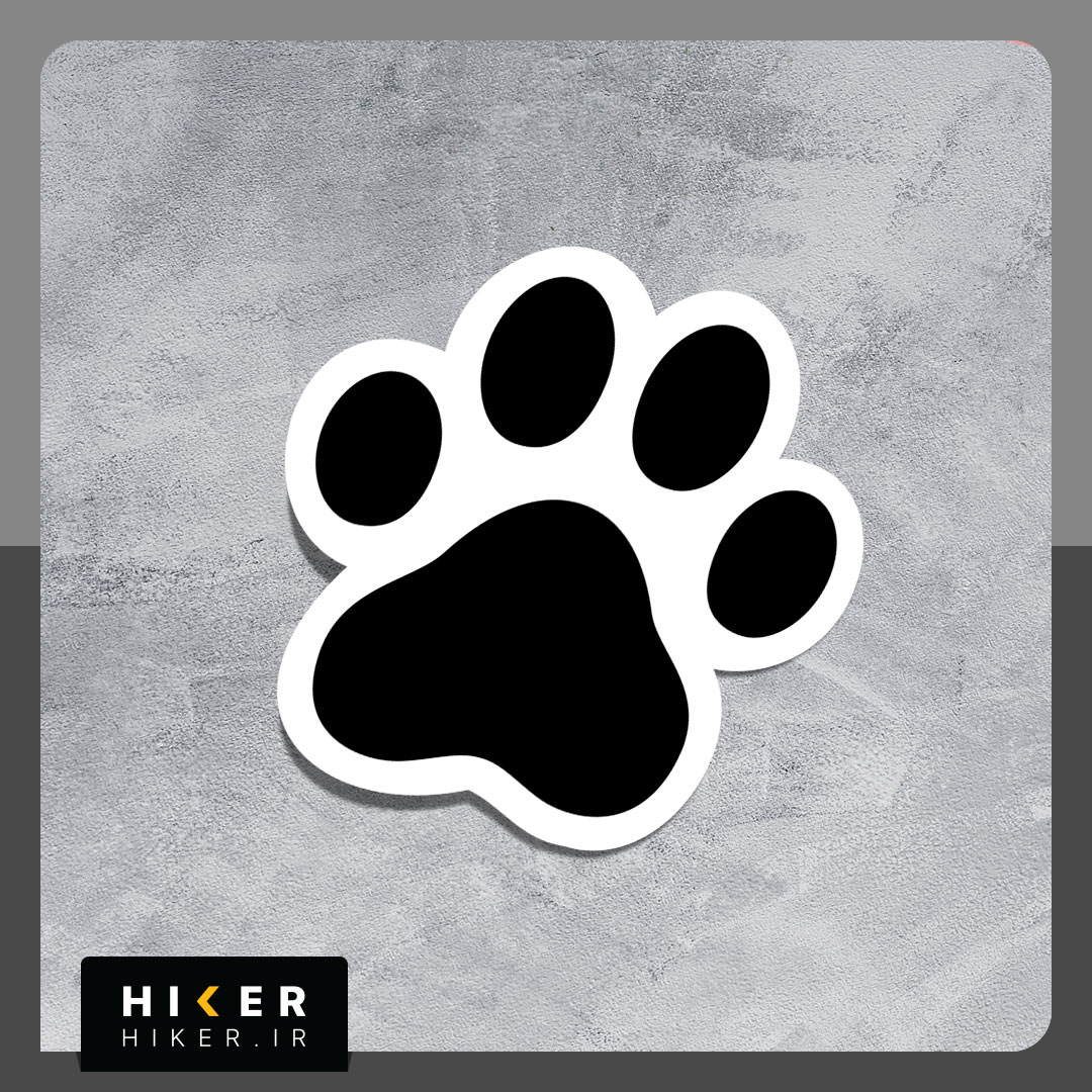 استیکر ۰۶۷۱ (نماد پنجه حیوانات خانگی) - هایکر